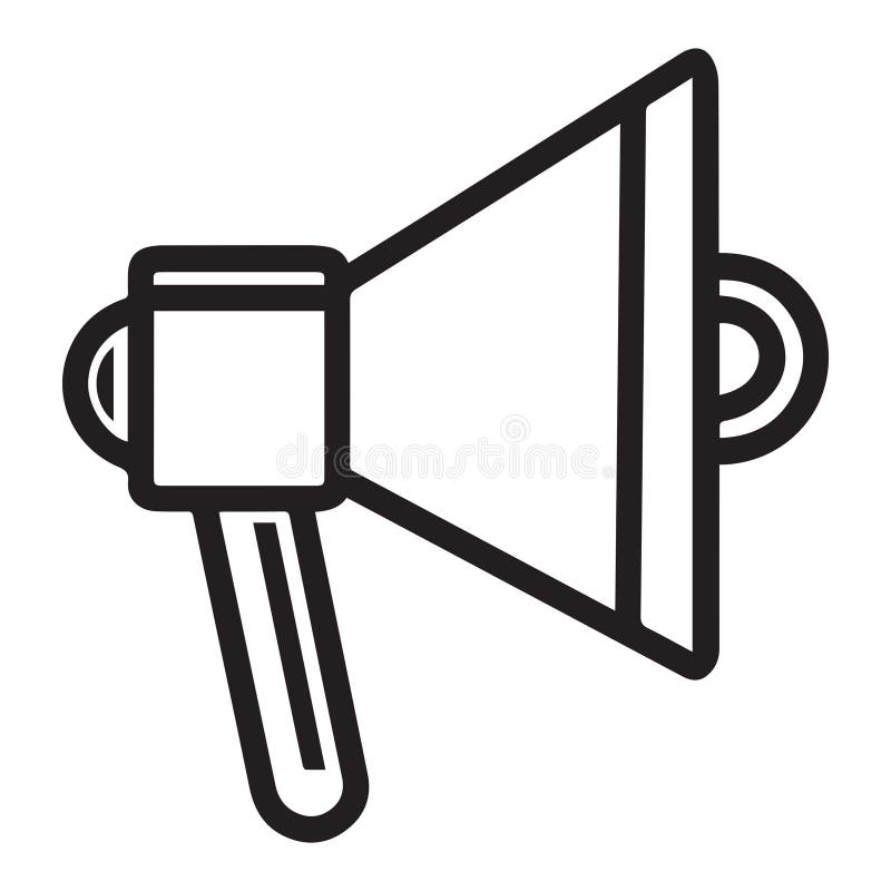 Outline Megaphone Icon Stock Illustrations – 20,493 Outline Megaphone ...