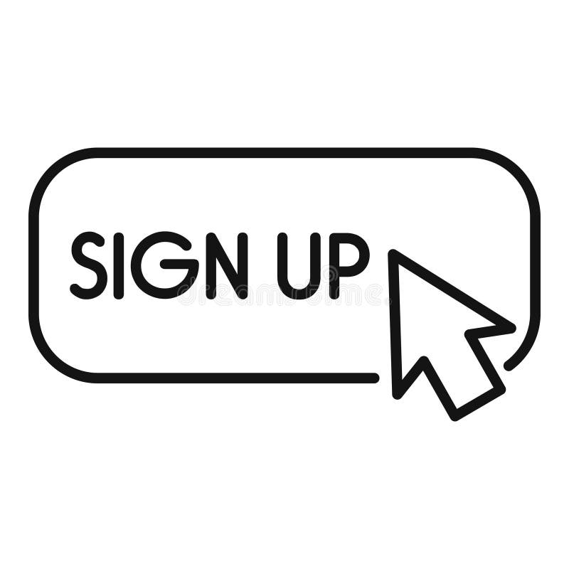 Sign Up Button Stock Illustrations – 57,754 Sign Up Button Stock ...