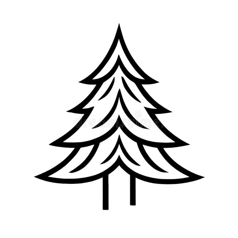 Stylized Evergreen Tree Stock Illustrations – 5,112 Stylized Evergreen ...