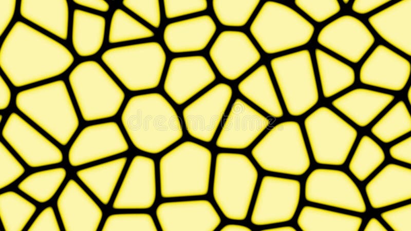 Black Outline and Yellow Cell Pattern Low Poly Background Stock ...