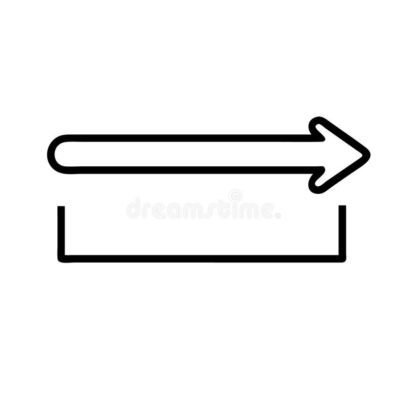 Black Outlined Arrow Points Stock Illustrations – 76 Black Outlined ...