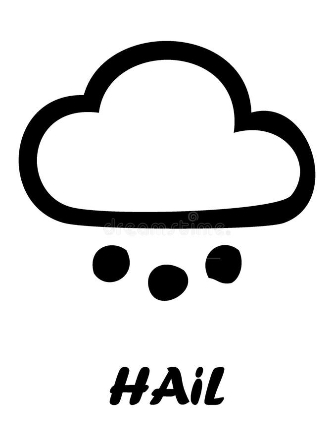 Forecast, Hail Bold Outline Vector Icon Which Can Easily Modify or Edit ...