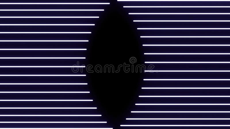 Black Oval with Moving Stripes. Design. Simple Animation with Moving ...