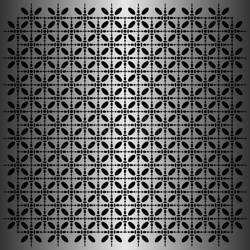 Black Oval Pattern Vector in Metalic Background Stock Vector ...