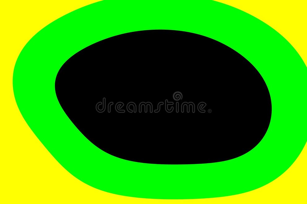 Black Oval Shape Text Space Form with Double Frame on White Stock ...