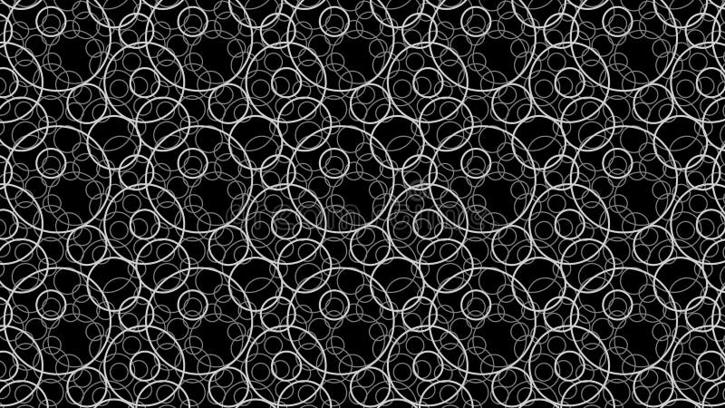 Black Overlapping Circles Pattern Background Image Stock Illustration ...
