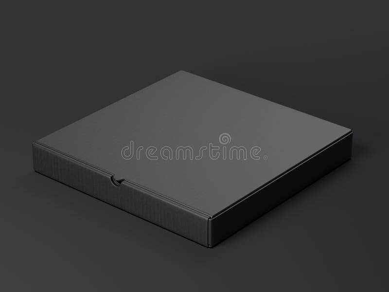 Black Package. 3d Rendering Stock Illustration - Illustration of retail ...