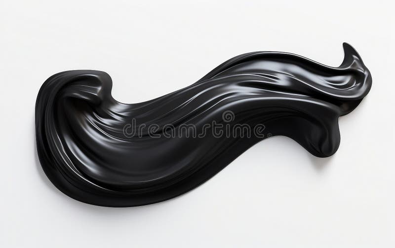 Black Paint in 3D Animation. Generative by Ai Stock Illustration ...