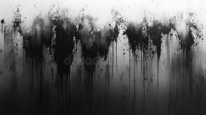 Black Paint Drips Wall Texture Background Stock Illustration ...