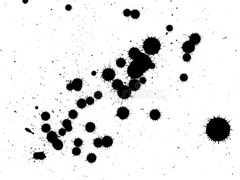 Black paint drops stock illustration. Illustration of decoration - 5353417