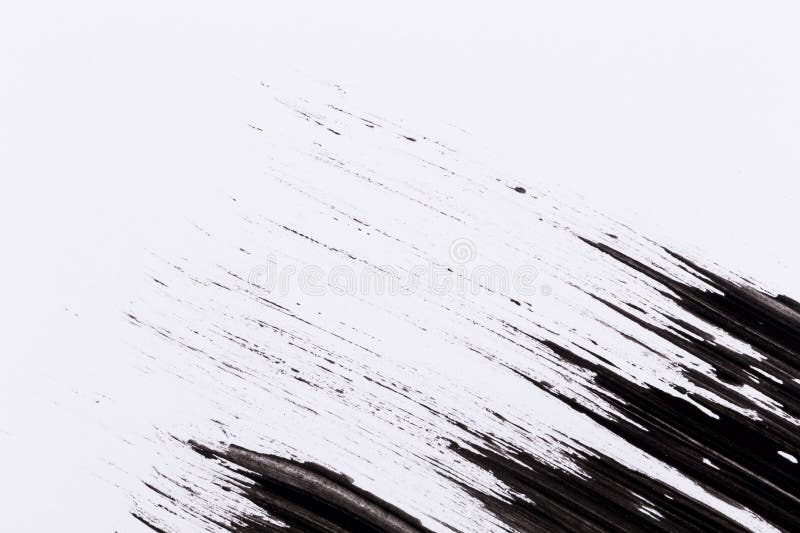 Black Paint Isolated on White Background Stock Photo - Image of hand ...