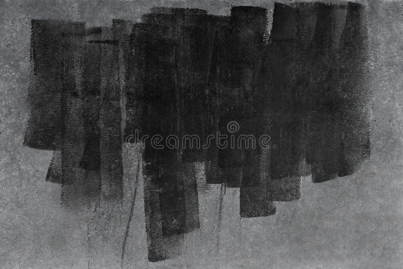 Black Paint Pattern Strokes for Text and Design Artwork on Old Concrete ...
