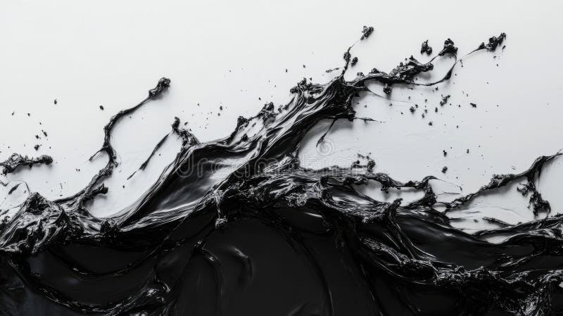 Black Paint Splash Abstract Background Texture Stock Illustration ...