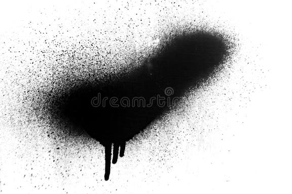 Black paint splat stock image. Image of deviant, colors - 5105997
