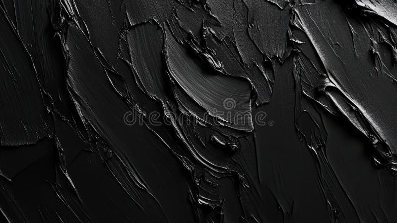 Black Paint Texture, Studio Shot, Abstract Strokes, Dark Background ...