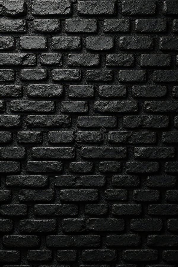 Black Painted Brick Seamless Pattern, Ideal Dark Background , Brick ...