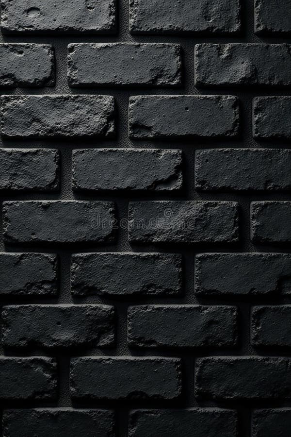 Black Painted Brick Seamless Pattern, Ideal Dark Background , Old ...
