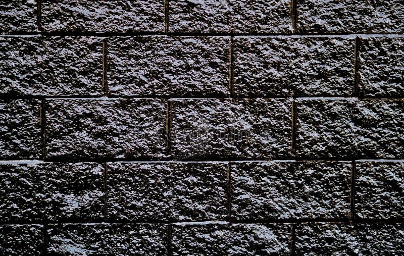Black Painted Rough Brick Wall Textures. Stock Photo - Image of ...