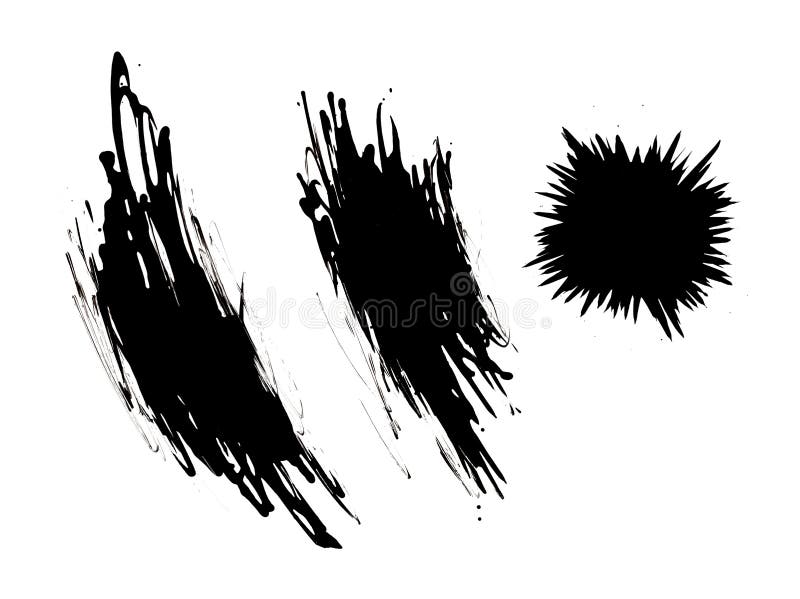 Black Painted Scratch Marks Stock Illustration - Illustration of ...