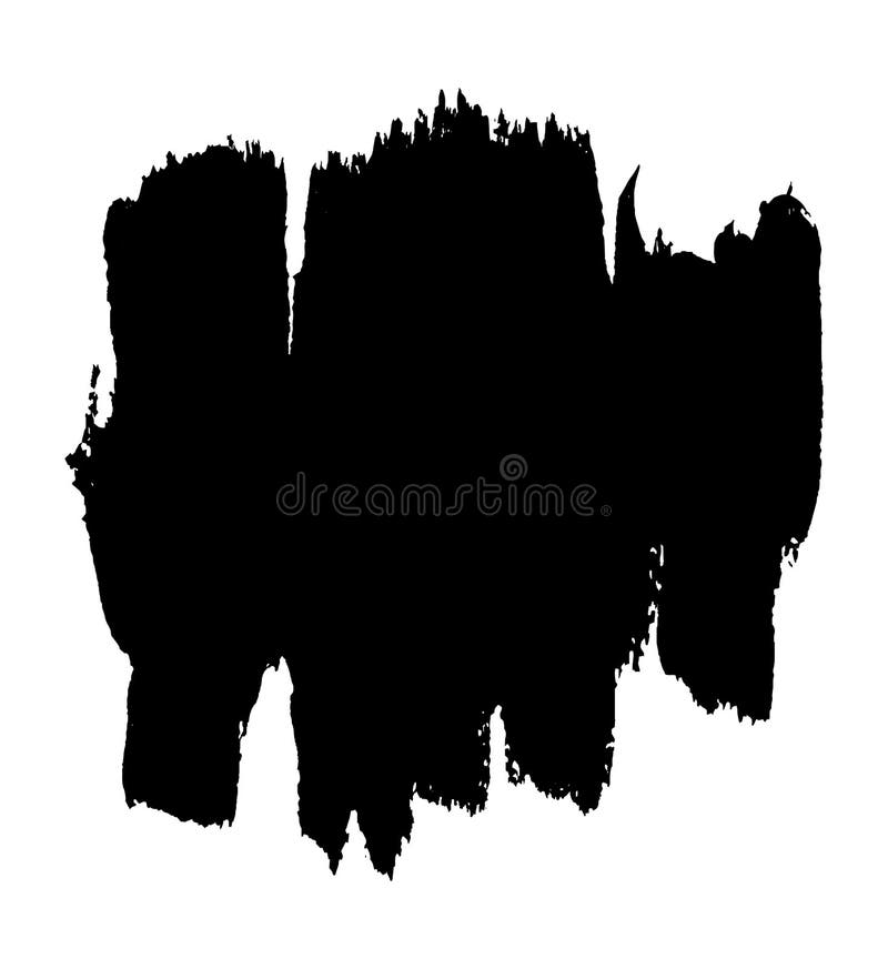 Black Painted Vector Banner Stock Vector - Illustration of splash ...
