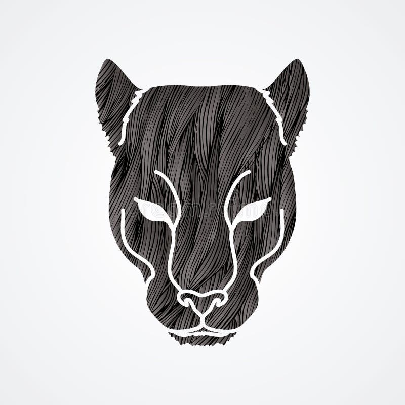 Panther Head Drawing