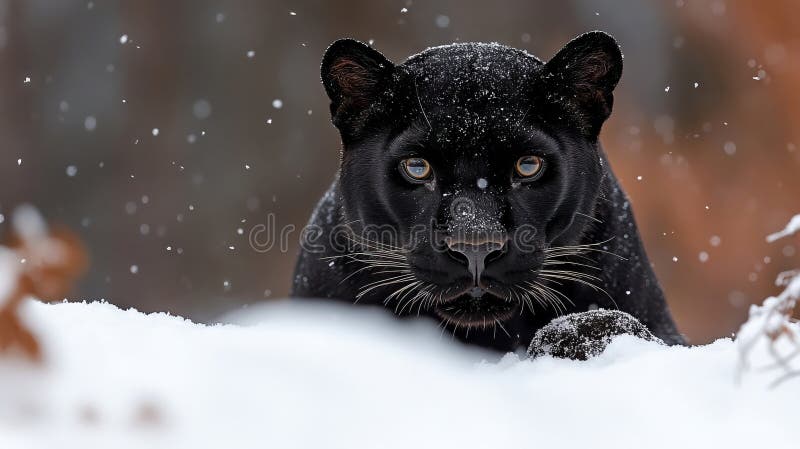 Black Panther Snow Looking Camera Stock Photos - Free & Royalty-Free ...
