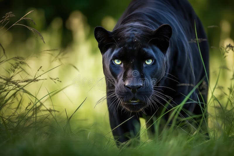 Panther Attacking Prey