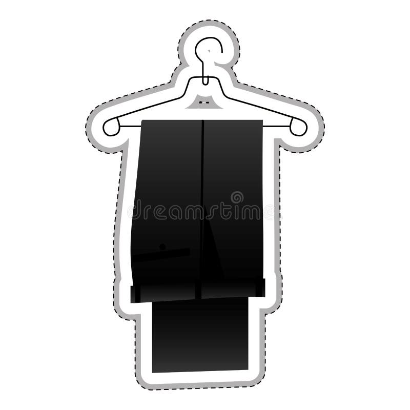 Black pants icon image stock vector. Illustration of flat - 80398003