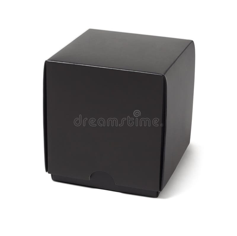 Black Paper Gift Boxes stock image. Image of packaging - 224811821