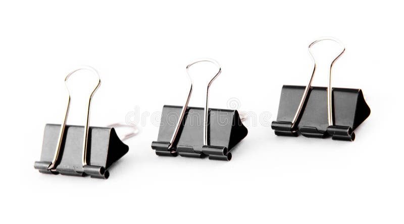 Black paper clips stock image. Image of file, metallic - 76236239