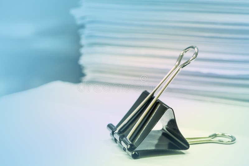 Black paper clips stock photo. Image of macro, desk, clamp - 83070592