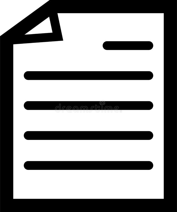 Black Paper icon stock vector. Illustration of concept - 198209101