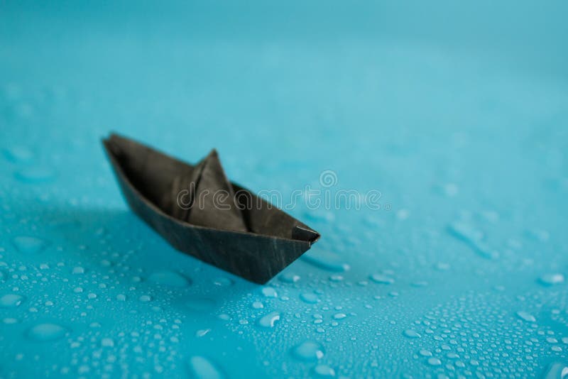 Black paper ship stock photo. Image of ship, armada - 160434680