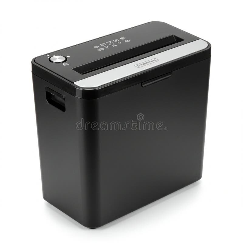 Black Paper Shredder with a Sleek, Rectangular Design Features a ...