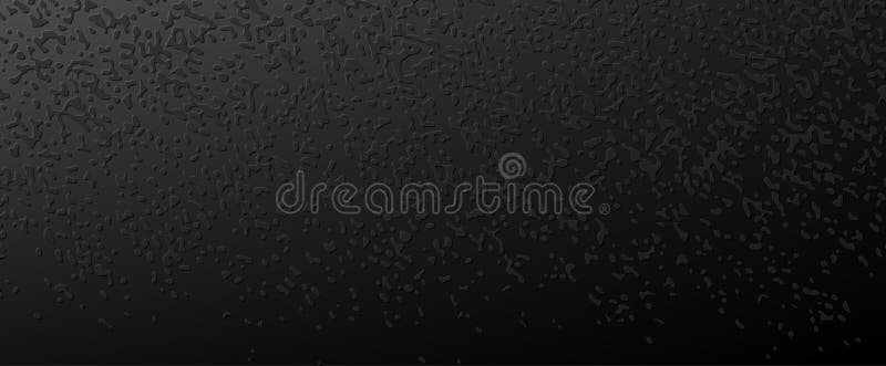 Organic Tactile Embossed Wavy Texture. Abstract Black Monochrome ...