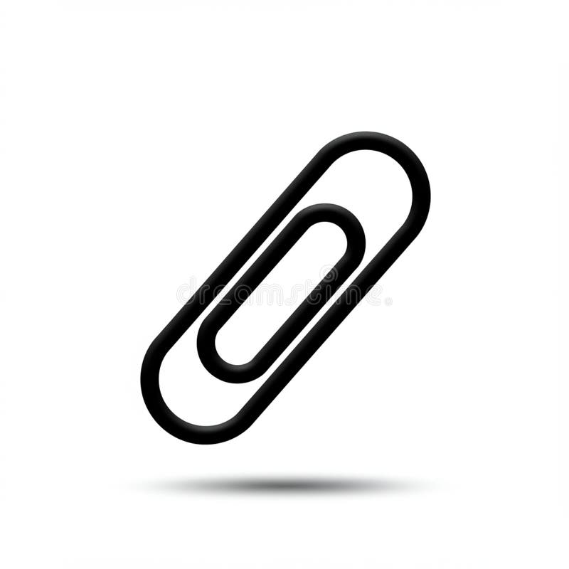 Black Paperclip Icon Stock Illustrations – 2,897 Black Paperclip Icon ...