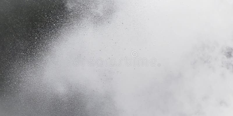 Black Particles Exploding on White Background Creating a Gradient ...