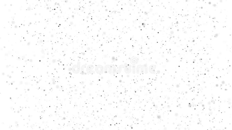 Black Particles on White Background. Glitter Particles with Stars ...