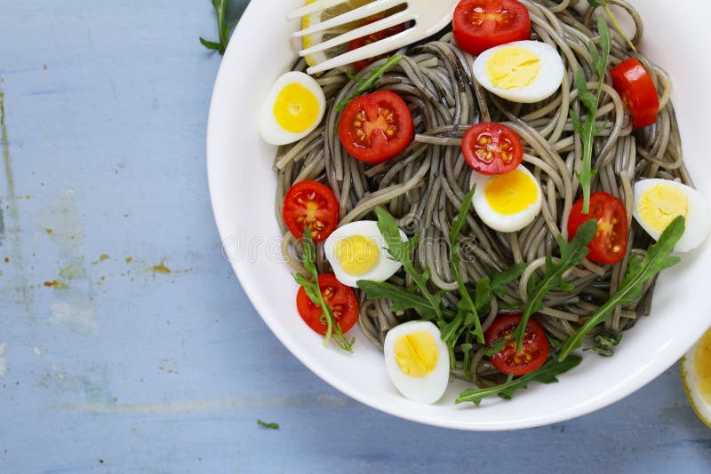 Black Pasta with Cuttlefish Sauce Stock Photo - Image of dish, plate ...