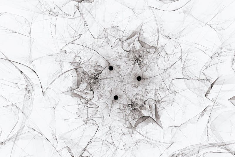 Black Pattern of Crooked Waves on a White Background. Stock ...