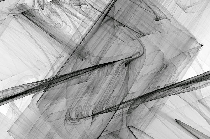 Black Pattern of Crooked Waves on a White Background. Stock ...