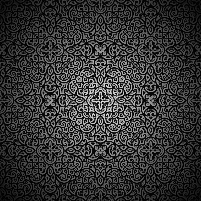 Black pattern stock vector. Illustration of decorative - 43175504