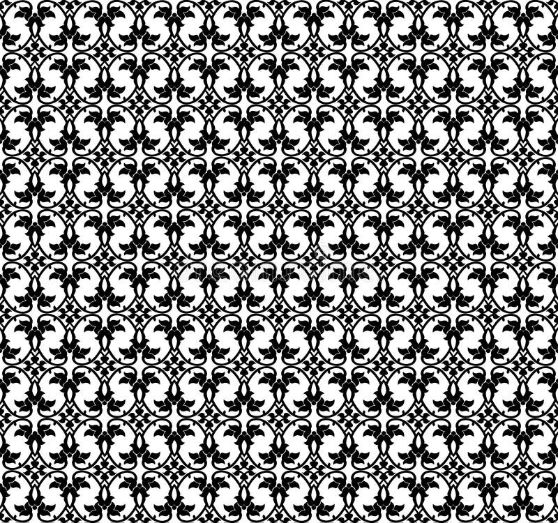 Black pattern stock vector. Illustration of seamless - 52673187