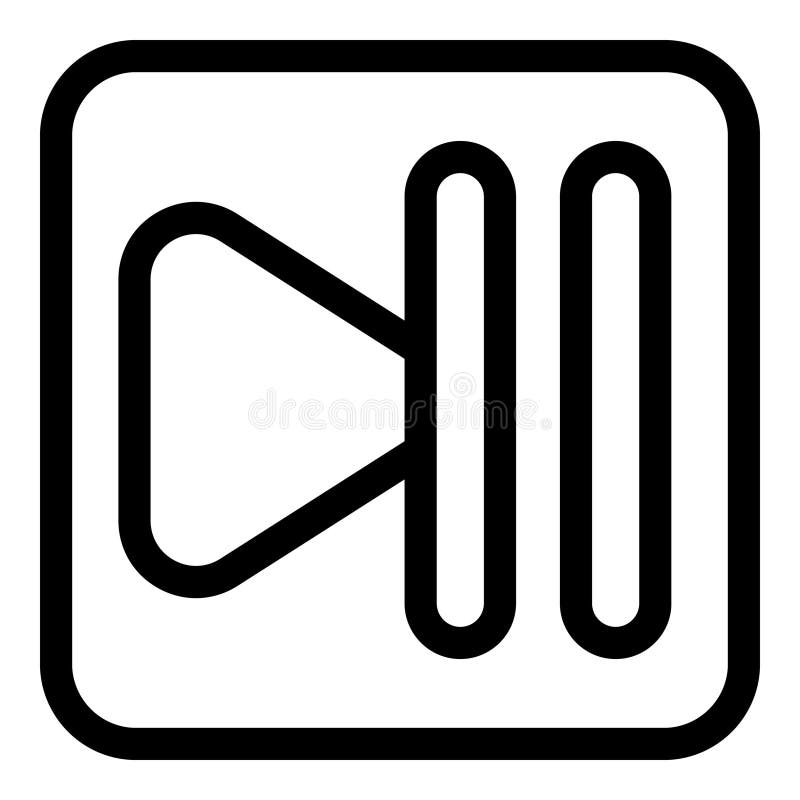 Black Pause Button Icon Sign Symbol Design Stock Vector - Illustration ...