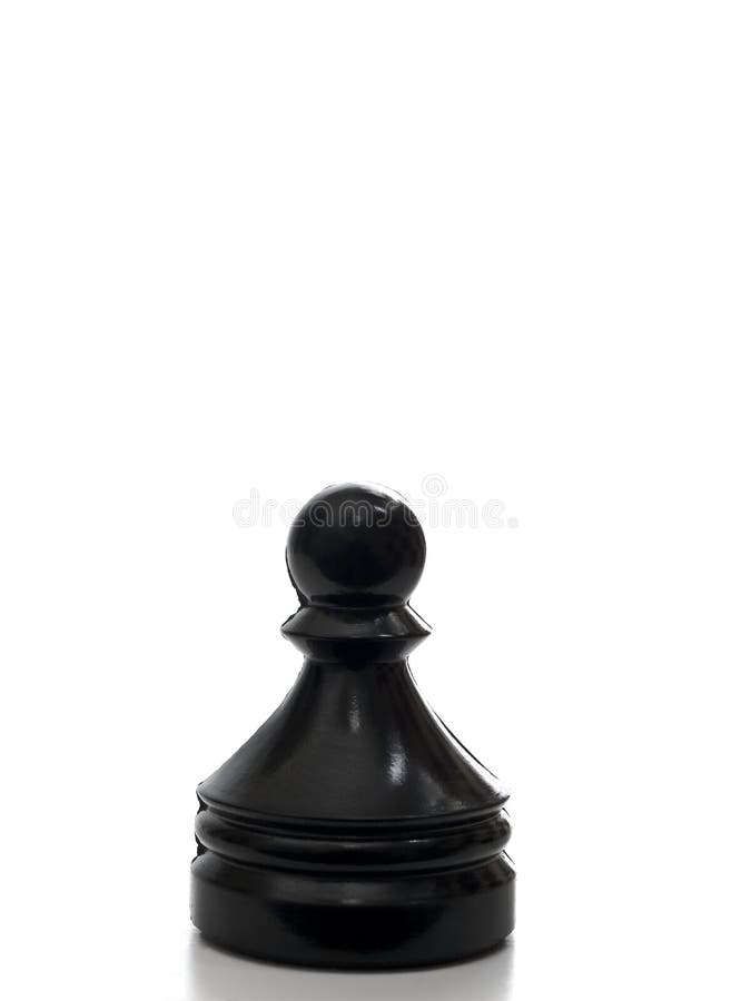 Black Pawn Challenging Army Of White Chess Pieces Stock Image - Image ...