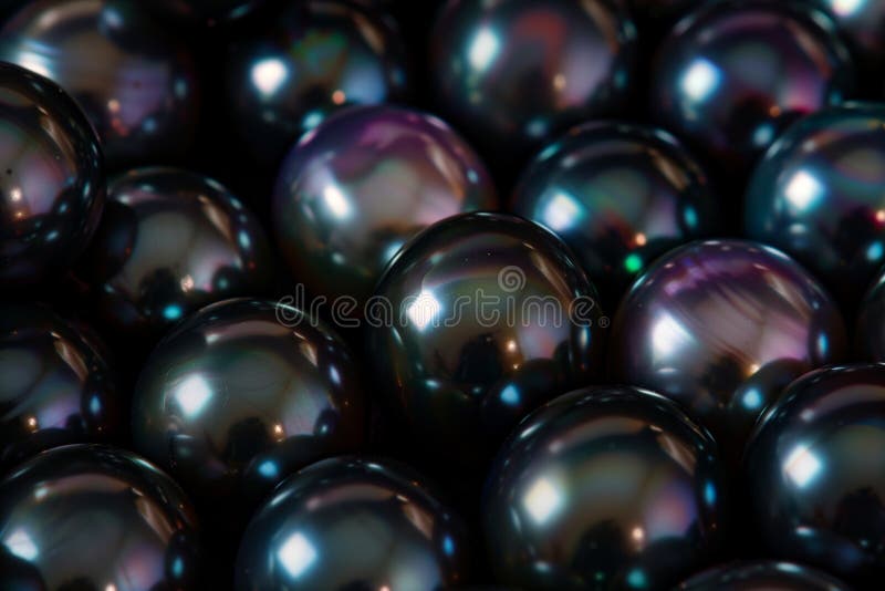Black Pearl Texture Illustration. Generative AI Stock Illustration ...