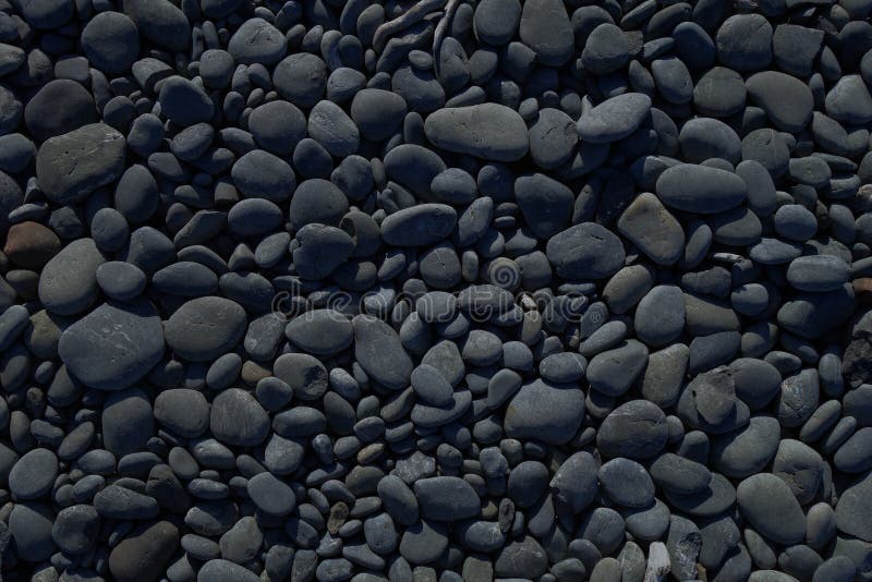 Black Pebbles Background. Banner Texture Stock Photo - Image of nature ...