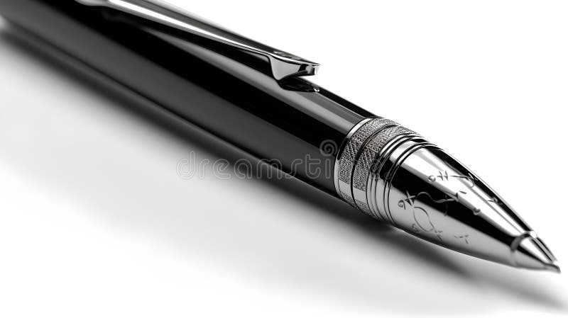 Black Pen or Ball Point or Ball Pen To Write Something Elegant Macro ...