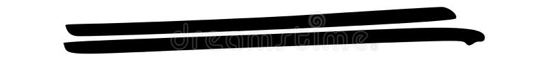 Black Pen Double Underline Scribble Stock Vector - Illustration of ...