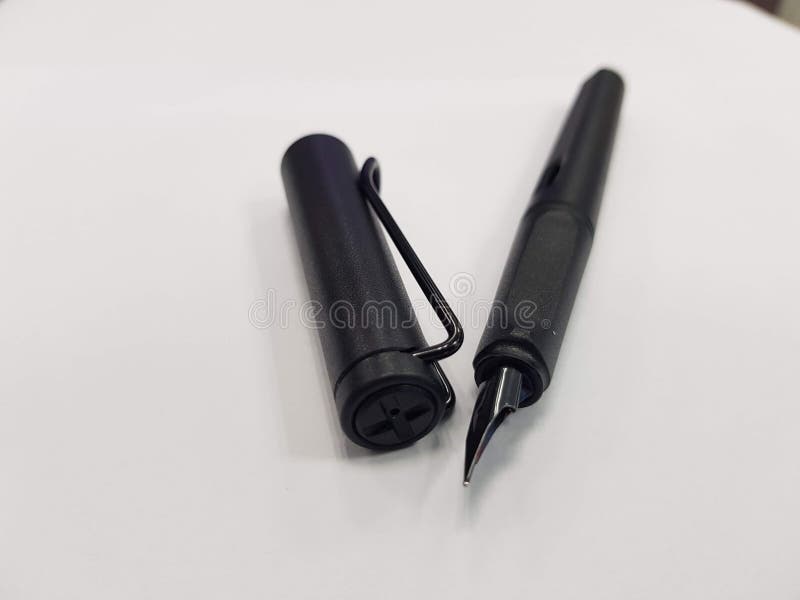 Black pen ink stock photo. Image of stationery, black - 132314488
